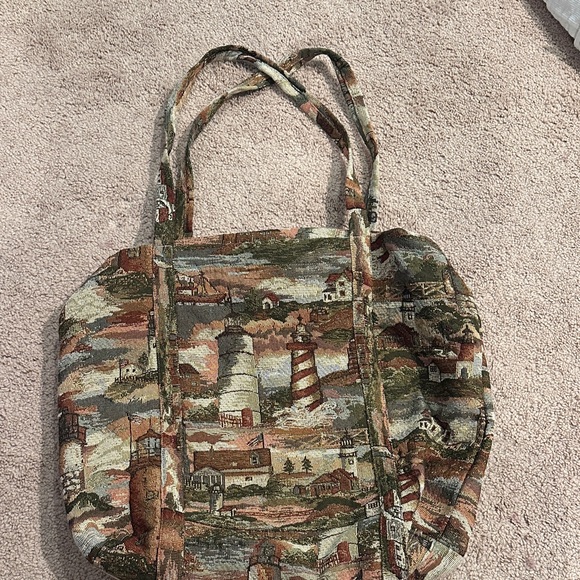 Bags | Vintage Kristi Klein Original Tapestry Tote Bag Multicolor ...
